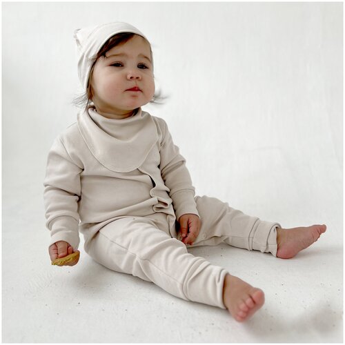 Комбинезон ALARYSPEOPLE для малышей "Моно", открытая стопа, размер 68, белый