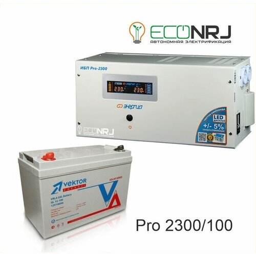 Энергия PRO-2300 + Аккумуляторная батарея Vektor GL 12-100