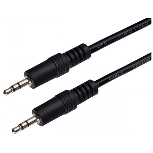 Кабель Perfeo mini jack 3.5 mm - mini jack 3.5 mm (J2101-J2106), 2 м, черный