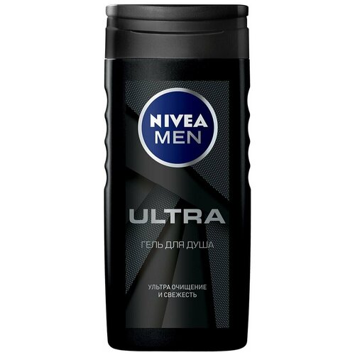 Душ-гель "Nivea" 250мл. муж. Ультра Очищение и Свежесть, 2 шт.