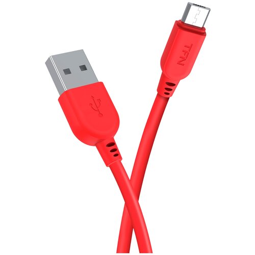 TFN кабель microUSB 1.0m PVC red