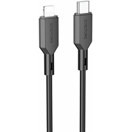 Кабель USB-C iPhone Lightning Borofone BX70 <черный>