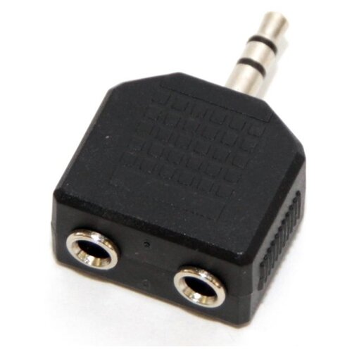 Разветвитель 5bites mini jack 3.5 mm - 2 x mini jack 3.5 mm (AA-3MF2-01), 0.04 м, черный