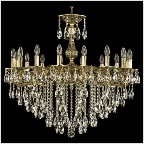 Люстра Bohemia Ivele Crystal 7102 71102/16/300 B GB, E14, 640 Вт, кол-во ламп: 16 шт., цвет: золотой