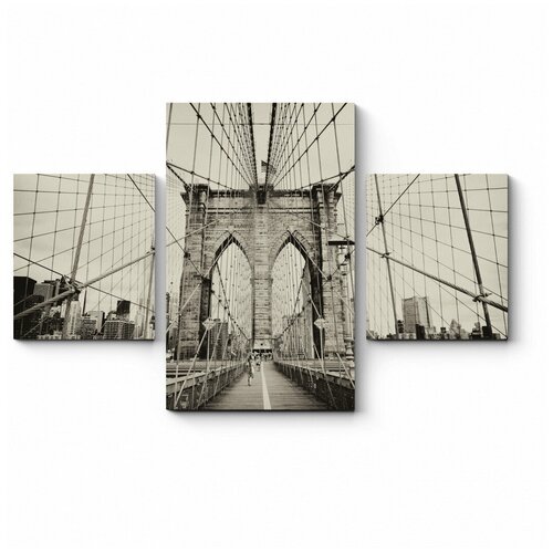 Модульная картина Все мосты ведут в Нью-Йорк 100x65