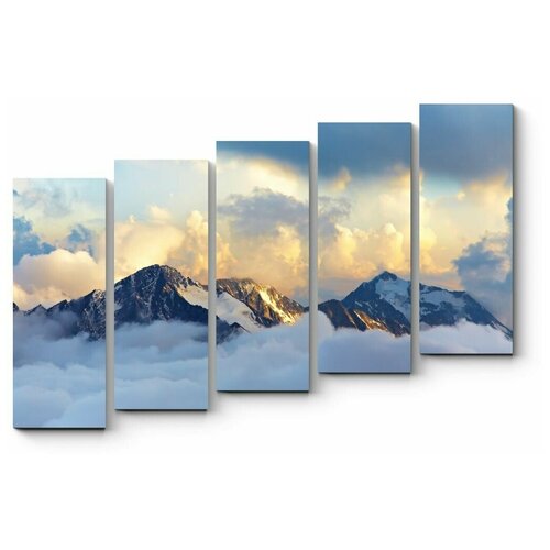 Модульная картина Альпийский пейзаж 150x105