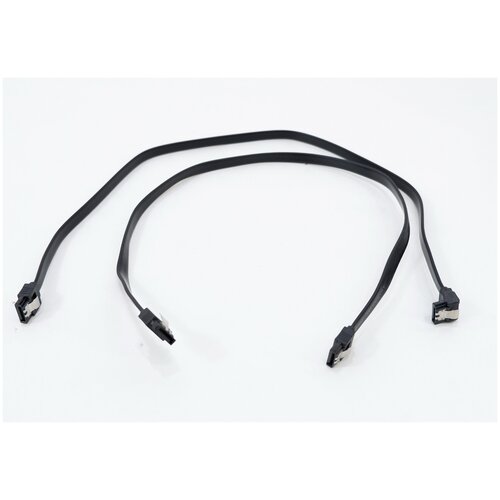Cable 6gb SATA3 45cm Black Прямой + Угловой 2штуки