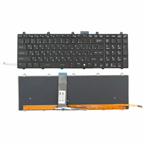 Клавиатура для ноутбука MSI GE60, GT60, GE70 черная с рамкой, с подсветкой