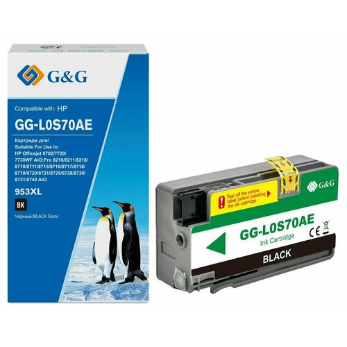 GG GG-L0S70AE картридж струйный (HP 953 XL - L0S70AE) черный 58 мл
