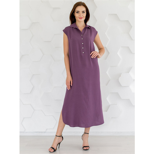 Платье Текстильный Край, размер 52, фиолетовый