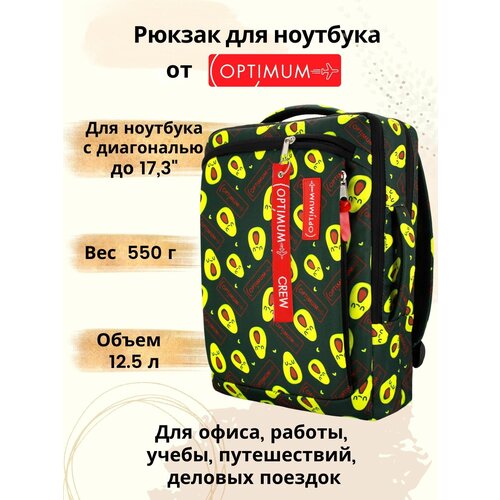 Рюкзак для ноутбука 15.6 17 17.3 дюймов мужской женский, авокадо