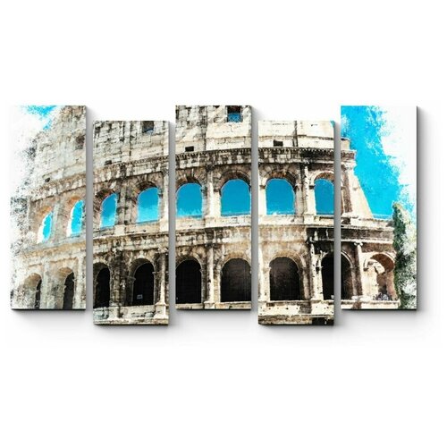 Модульная картина Солнечный Колизей, Рим 180x104