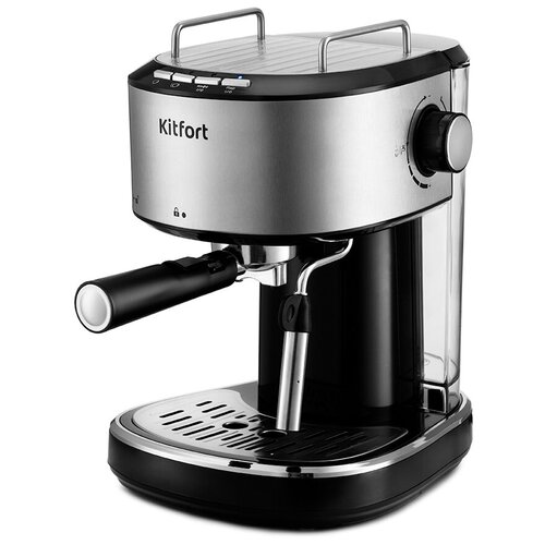 Кофеварка  рожковая Kitfort KT-754, черный/серебристый