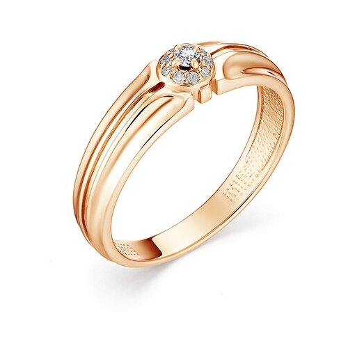 Кольцо помолвочное АЛЬКОР, золото, 585 проба, бриллиант, размер 18
