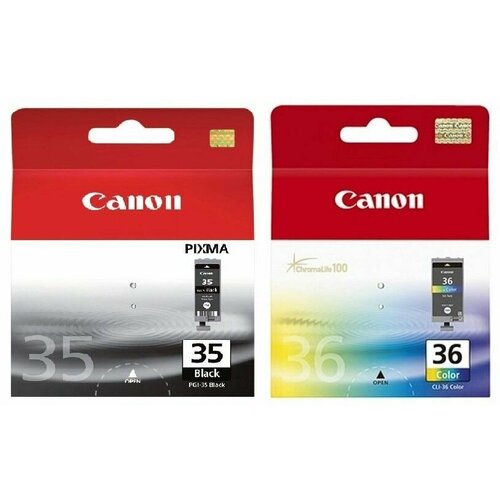 Комплект оригинальных чернильниц CANON PGI-35BK + CLI-36 для Canon PIXMA iP-100