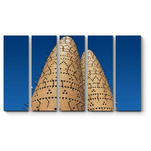 Модульная картина Голуби на башне в Катаре140x84