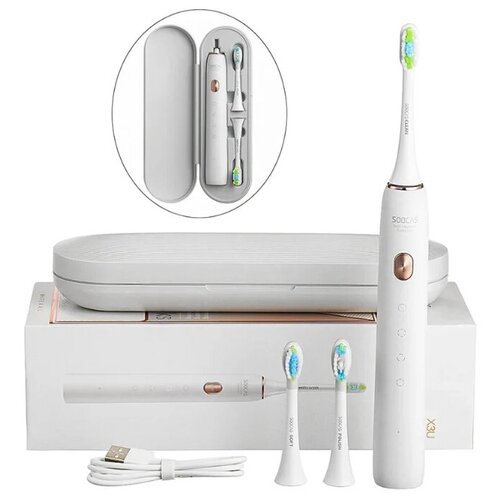  звуковая зубная щетка Soocas X3U Sonic Electric Toothbrush (3 насадки),  CN, белый