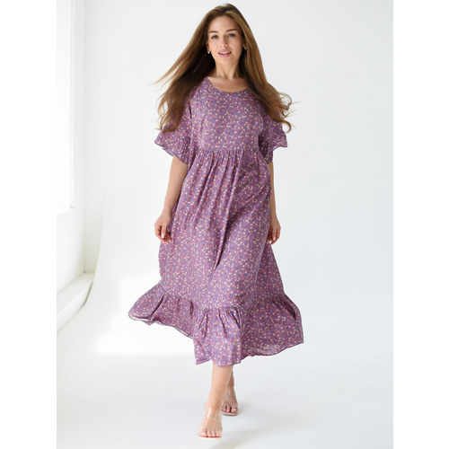 Платье Текстильный Край, размер 62, фиолетовый