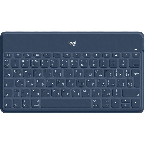 Клавиатура Logitech Keys-To-Go Bluetooth синий, английская/русская (ISO)