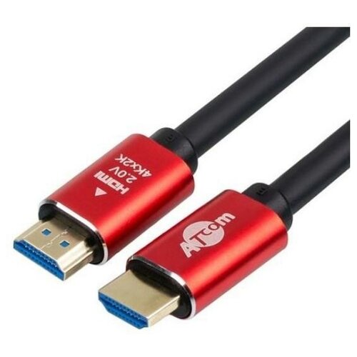Кабель HDMI 3 m (Red/Gold, в пакете) VER 2.0
