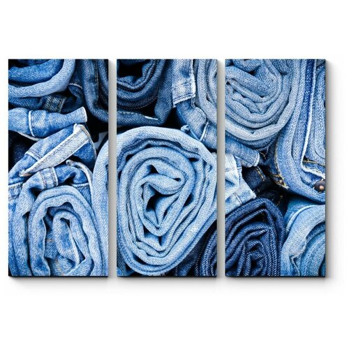 Модульная картина Любимые джинсы 60x43