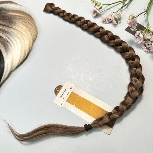 Шиньон-коса на заколке из славянских волос Belli Capelli 60 см №8