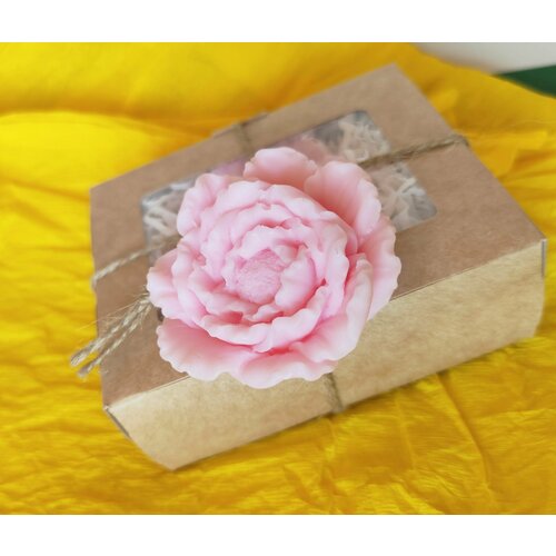 Мыло ручной работы Цветок розовый