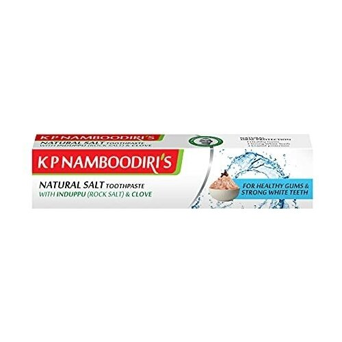WHITE toothpaste with Natural Salt, K.P. Namboodiri's (Зубная паста отбеливающая с натуральной солью, К. П. Намбудирис), 100 г.