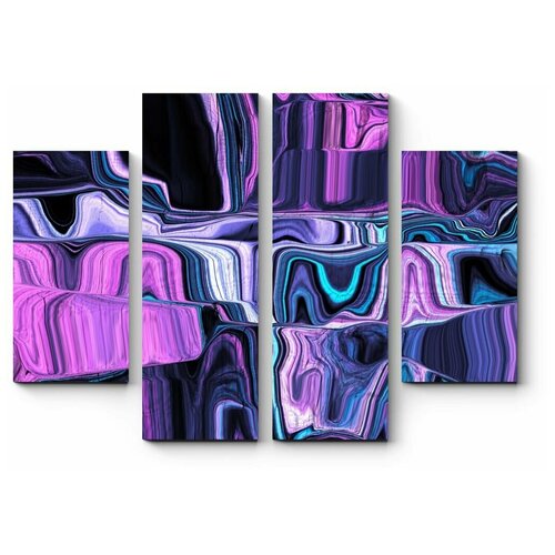 Модульная картина Цветной мрамор 130x98