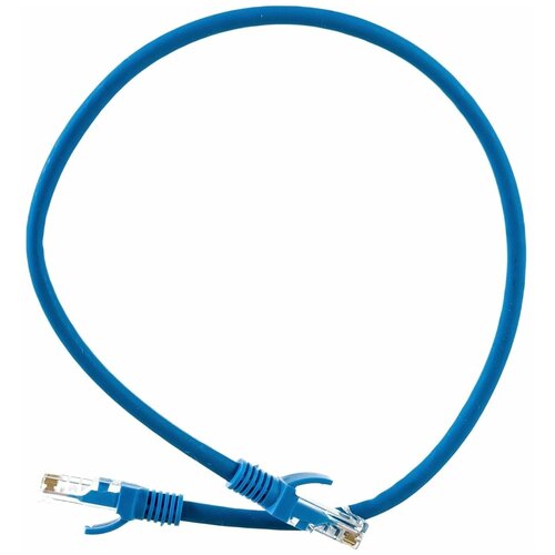 Сетевой кабель ExeGate UTP cat.5e 0.5m Blue UTP-RJ45-RJ45-5e-0,5M-LSZH-BL 286380