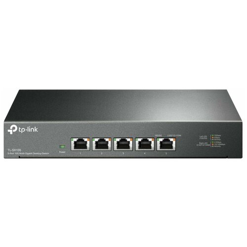 Коммутатор TP-Link TL-SX105 5-port Desktop 10G Unmanaged Switch, 5 100/1G/2.5G/5G/10G RJ-45 ports, F