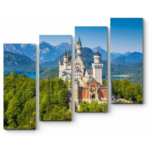 Модульная картина Сказочный замок Нойшванштайн, Германия 170x147