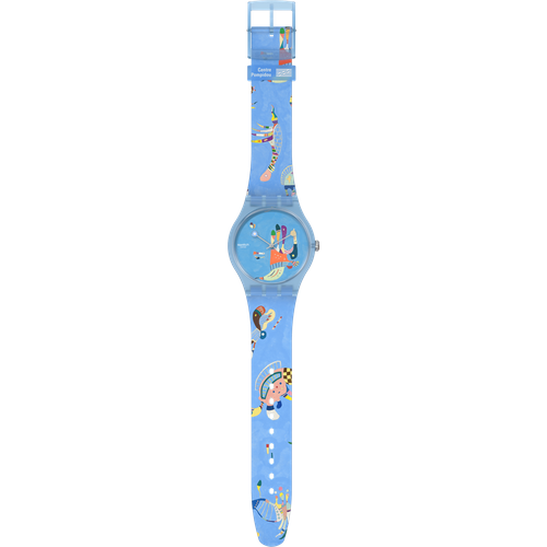 Наручные часы swatch, голубой