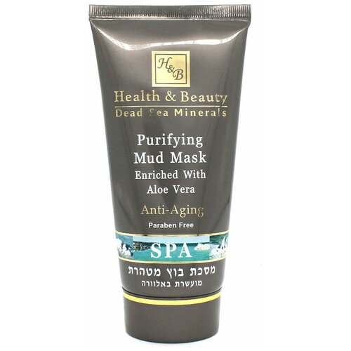 Health & Beauty Маска Health & Beauty Purifying Mud Mask Enriched With Aloe Vera Anti-Aging Очищающая грязевая маска с Алоэ Вера, 170 г, 150 мл