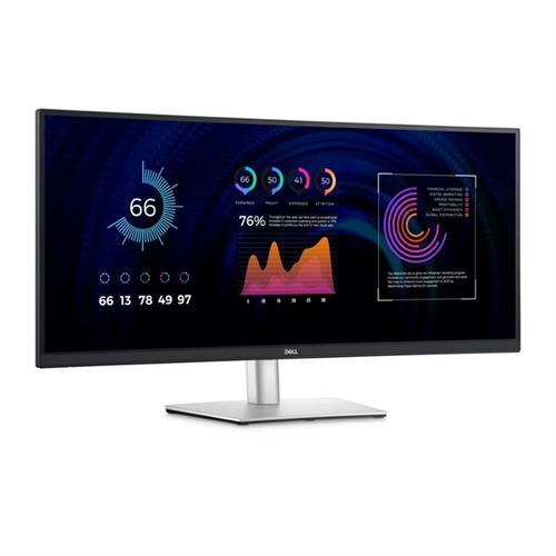 Монитор Dell 34.14" P3424WE Curved USB-C Hub Monitor 3800R, IPS, 3440 x 1440 at 60Hz, 300 cd/m ,5 ms 1000:1, H-AD, PD- 90W, 21:9 (P3424WE)