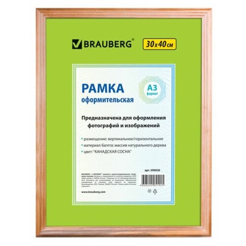 Фоторамка BRAUBERG HIT 30 x 40 см канадская сосна 42.3 см 32.5 см 1 шт.