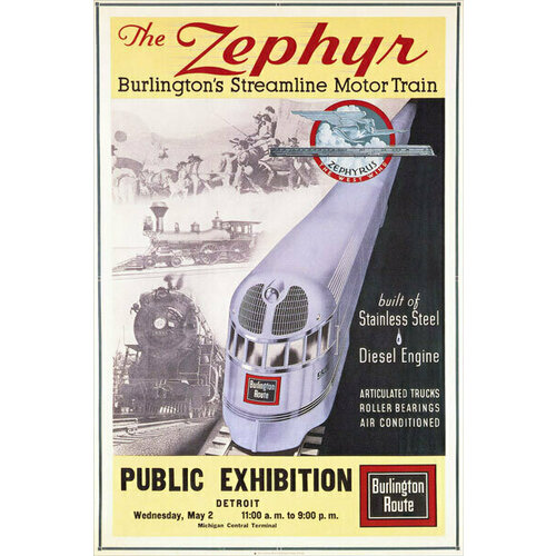 Плакат, постер на холсте иностранный The Zephur. Public exhibition. Размер 21 х 30 см