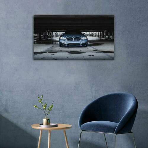 Картина на холсте 60x110 Альянс Лес "Авто, машины, мото" на подрамнике / интерьер/ декор