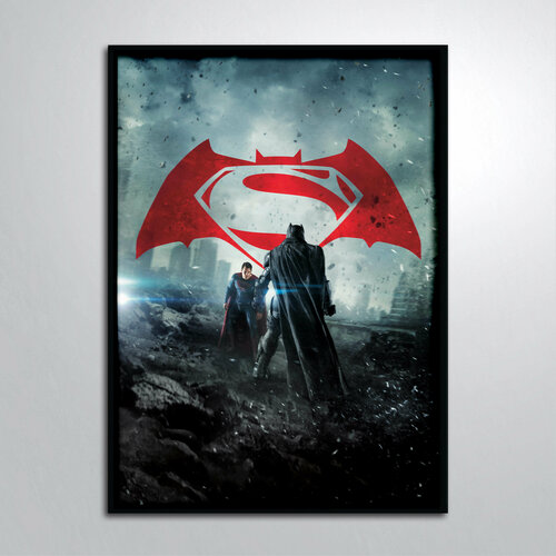 Постер в раме/Вселенная DC Бэтмен против Супермена На заре справедливости Генри Кавилл Бен Аффлек Кадр Batman v Superman Dawn of Justice