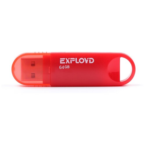 Флешка EXPLOYD 570 64 ГБ, 1 шт., red
