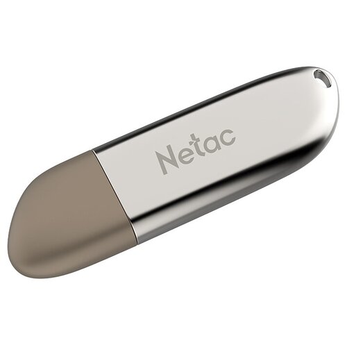 Флешка Netac U352 USB 3.0 64 ГБ, 1 шт., серебристый/бежевый