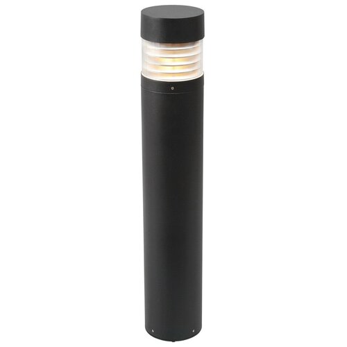 De Markt Уличный светильник Уран 803040201, E27, 26 Вт, цвет арматуры: черный, цвет плафона белый