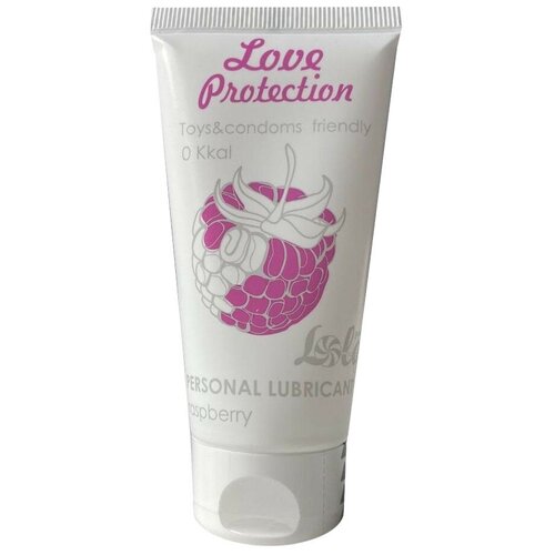 Гель-смазка  Lola games Love Protection Raspberry, 50 мл, малина