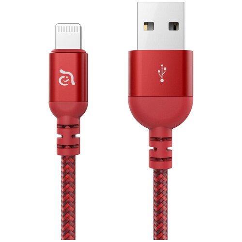 Кабель Adam Elements PeAk III USB - Lightning MFI, красный