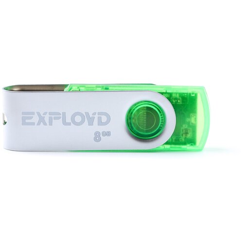 Флешка EXPLOYD 530 8 ГБ, 1 шт., green