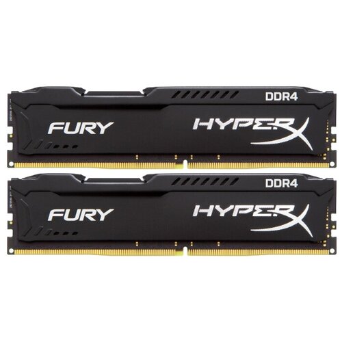 Оперативная память HyperX Fury 16 ГБ (8 ГБ x 2 шт.) DDR4 2400 МГц DIMM CL15 HX424C15FBK2/16