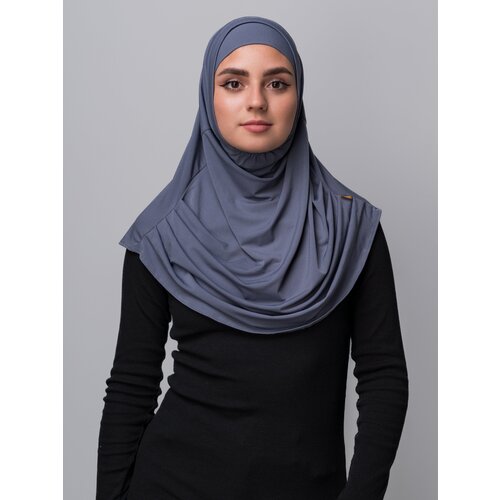 Хиджаб , размер 50/60, серый