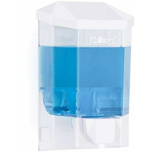 Диспенсер для жидкого мыла Primanova D-SD42 CLASSIC, цвет прозрачный, материал ABS пластик, подвесной, объем 1000 мл, размер 13,5x9x22 см