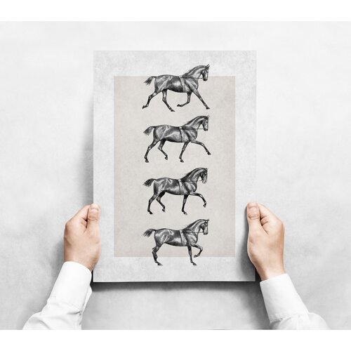 Плакат "Horse" / Интерьерный постер формата А1 (60х80 см) без рамы