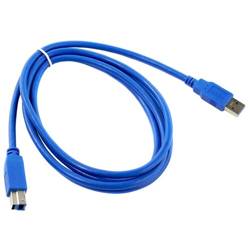 Кабель VCOM USB-A - USB-B (VUS7070), 1.8 м, синий